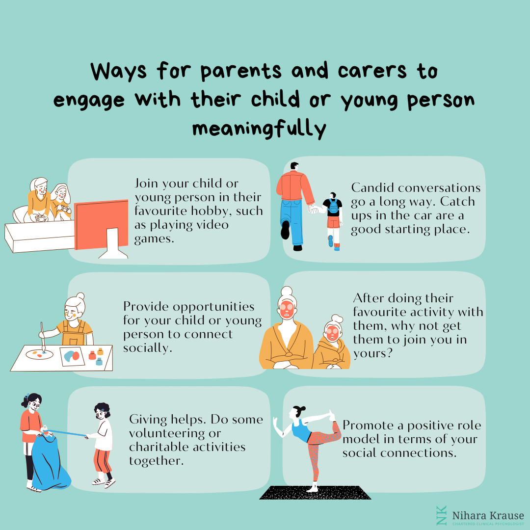 Ways for parents and carers to engage with their child or young person ...