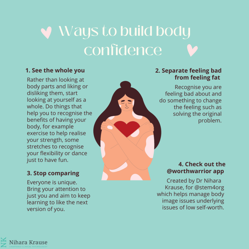 Ways to build body confidence - Nihara Krause